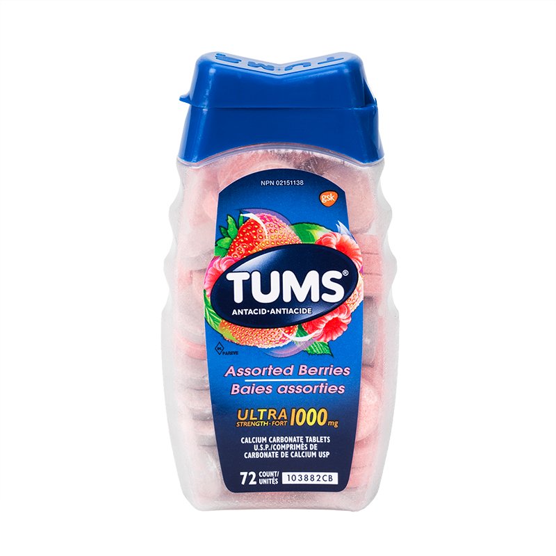 Tums Ultra Strength Antacid Calcium Tablets
