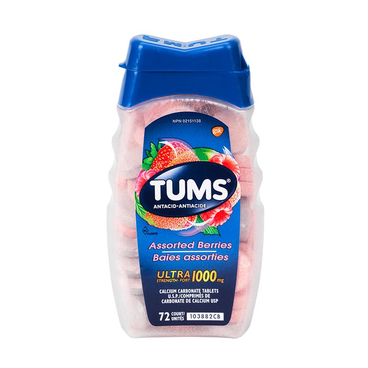 Tums Ultra Strength Antacid Calcium Tablets