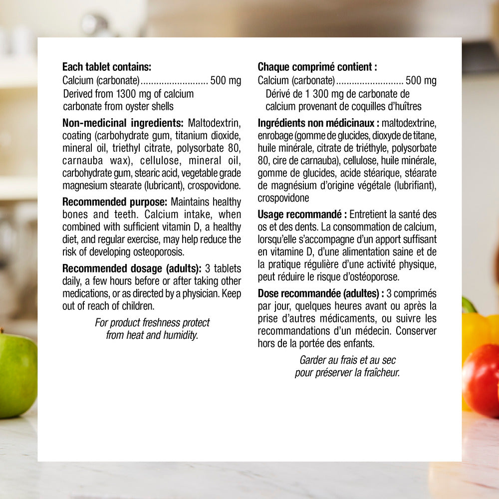 Webber Naturals Calcium Carbonate 500 mg